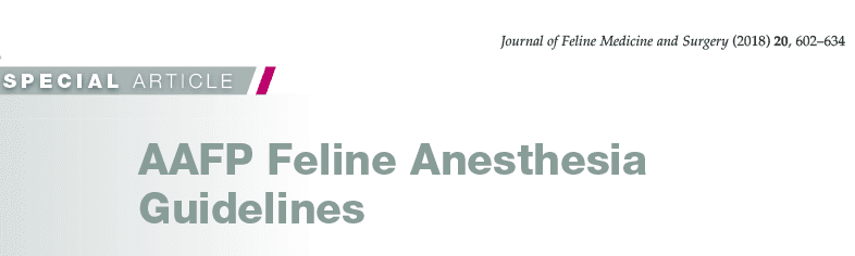 AAFP Feline Anesthesia Guidelines - Vetsapiens
